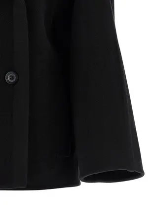 THE ROW Temur Wrap Coat - Black