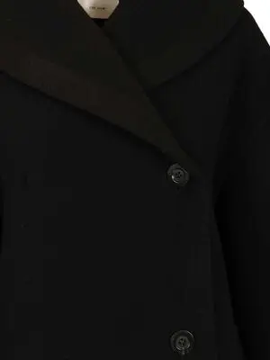 THE ROW Temur Wrap Coat - Black