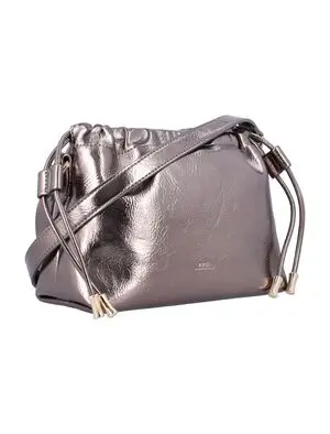 A.p.c. Metallic Drawstring Shoulder Bag