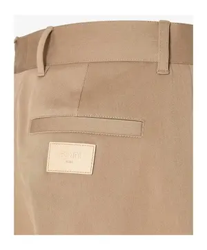 Fendi Tapered-leg Tailored Cigarette Trousers - Dove-grey