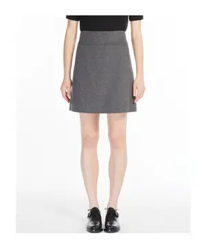 Max Mara Wool Skirt - Medium Gray