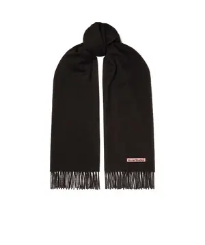 Acne Studios Fringed Scarf - Black