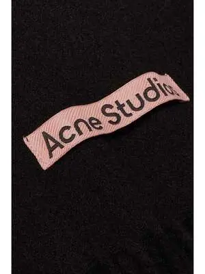 Acne Studios Fringed Scarf - Black