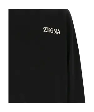 Zegna Z Logo Printed Crewneck Sweatshirt