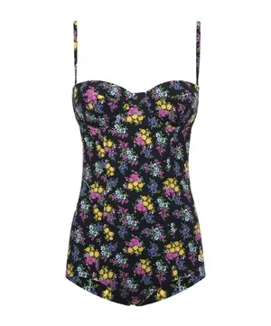 Dolce & Gabbana Floral Swimsuit - Black