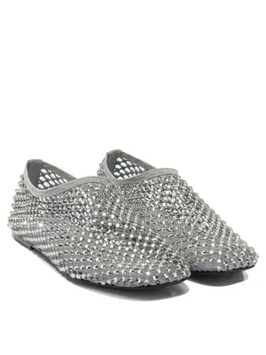 STRATEGIA Dolly Embellished Ballerinas - Grey