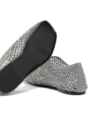 STRATEGIA Dolly Embellished Ballerinas - Grey