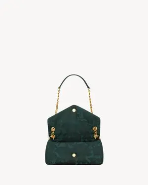 Saint Laurent Calypso Jacquard Small Shoulder Bag - Emerald