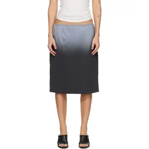 Alexander Wang Reflective Midi Skirt - Black