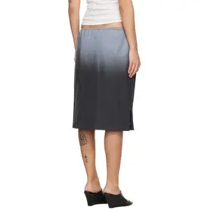 Alexander Wang Reflective Midi Skirt - Black