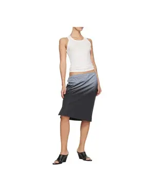 Alexander Wang Reflective Midi Skirt - Black