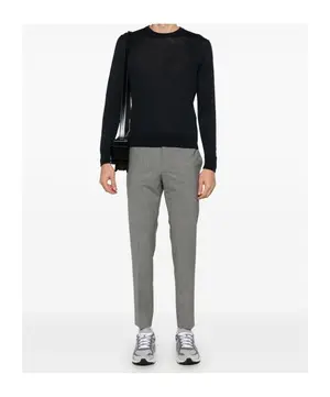 PT TORINO Slim Fit Tailored Dress Pants - Gray