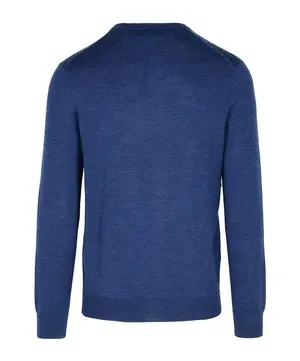 Polo Ralph Lauren Crewneck Jumper With Embroidered Logo - Blue