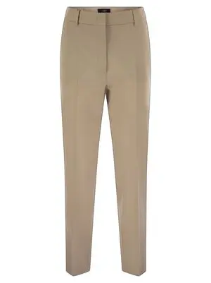 Max Mara Canon Slim Fit Trousers - Nude