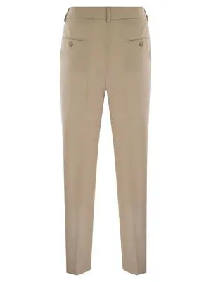 Max Mara Canon Slim Fit Trousers - Nude