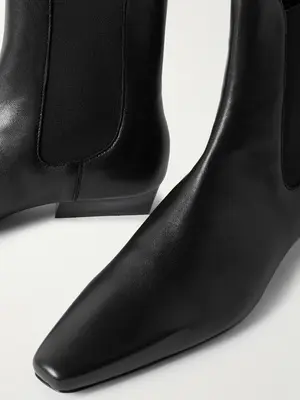Staud Wally Leather Chelsea Boots - Black