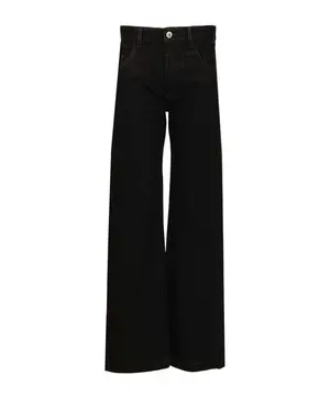 Attico Wide Leg Jeans - Black