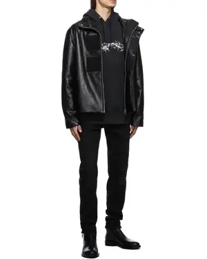 Givenchy Barbed Wire Printed Hoodie - Black