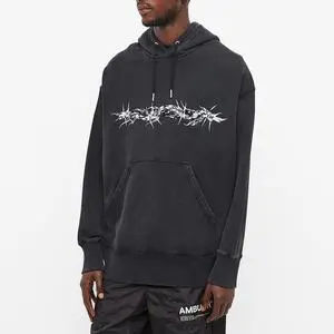 Givenchy Barbed Wire Printed Hoodie - Black
