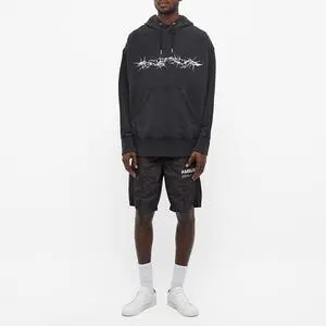 Givenchy Barbed Wire Printed Hoodie - Black