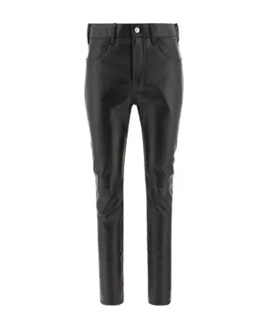 Celine Lou Jeans In Soft Lambskin - Black