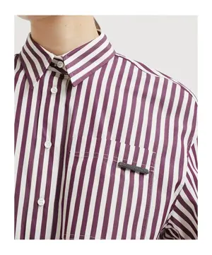 Brunello Cucinelli Striped Long Sleeve Shirt