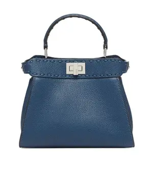 Fendi Peekaboo Mini Tote Bag - Blue