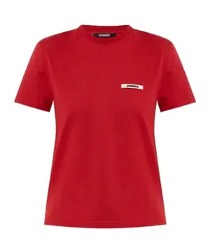 Jacquemus Gros Grain Crewneck T-shirt - Red