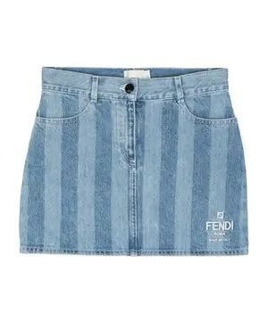 Fendi Striped Mini Skirt