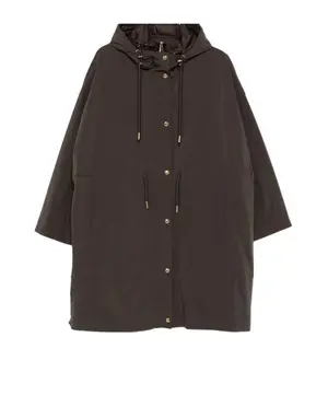 Moncler Zip-up Drawstring Hooded Coat - No