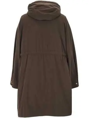 Moncler Zip-up Drawstring Hooded Coat - No