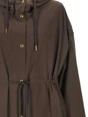 Moncler Zip-up Drawstring Hooded Coat - No