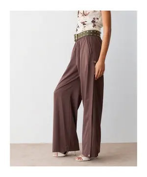 Liu Jo Wide Leg Trousers With Slit Details