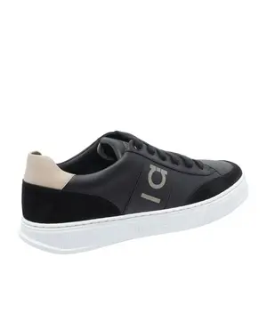FERRAGAMO Low-top Sneakers With Gancini Detail