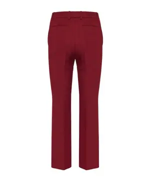 Gucci Embroidered Tailored Trousers - Red