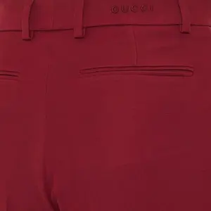 Gucci Embroidered Tailored Trousers - Red