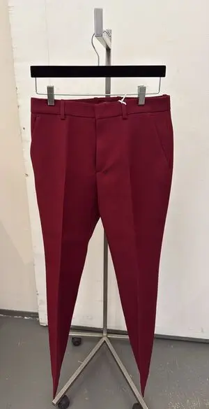 Gucci Embroidered Tailored Trousers - Red
