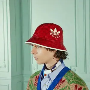 Gucci X Adidas Co-branded Gg Bucket Hat