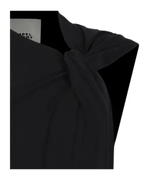 Isabel Marant Étoile Nayda Knot-detailed T-shirt - Black