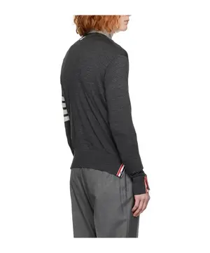 Thom Browne 4-bar Crewneck Pullover