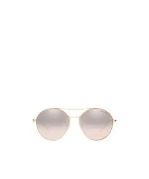 Prada Aviator Sunglasses With Logo Detail - Pink