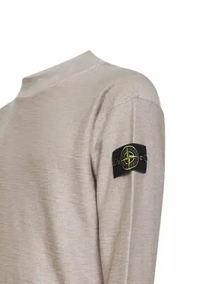 Stone Island Logo Patch Crewneck Jumper - No