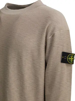 Stone Island Logo Patch Crewneck Jumper - No