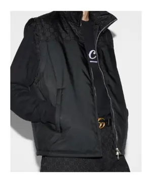Gucci Monogramme Panelled Zip-up Vest