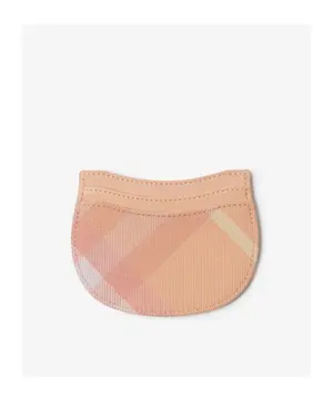 Burberry Rocking Horse Checked Card Holder - Peach