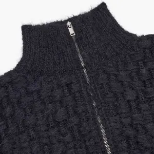 JIL SANDER High Neck Zip-up Cardigan
