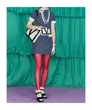 Valentino Garavani Floral Lace Tights