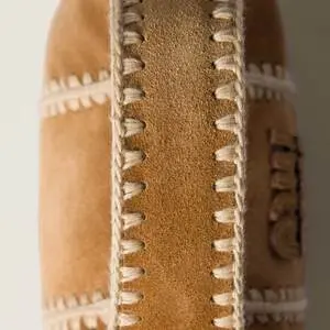 Miu Miu Wander Suede And Crochet Bag - Cinnamon