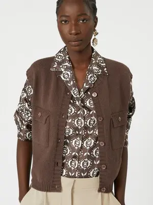 Max Mara Cotton-blend Yarn Gilet