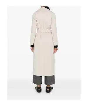 Max Mara Long Sleeved Belted Coat - Hazel